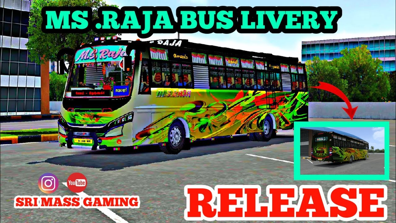 MS.RAJA BUS LIVERY 🎀 | BUS LIVERY 💥 | BUS SIMULATOR INDONESIA | # ...