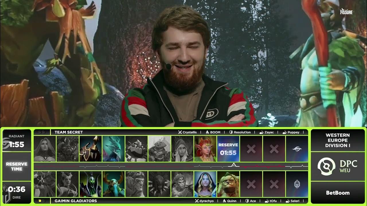 (RU) Team Secret vs Gaimin Gladiators | map 2 | DPC WEU 2023 Tour 1: Division I | by @Lex & @4ce ...