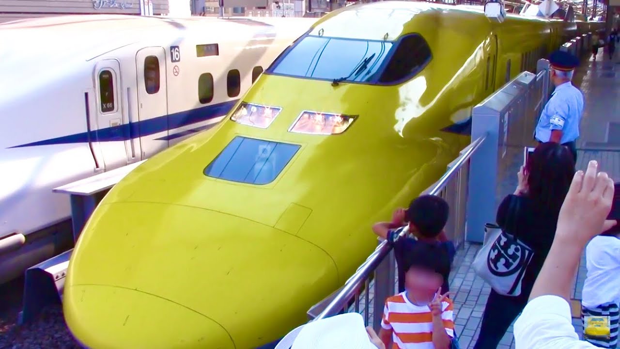 【京都】ドクターイエローがやってきた !!! Dr.YELLOW in Kyoto Station - YouTube