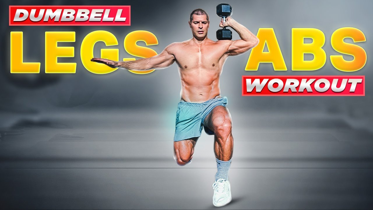 Legs and Abs Dumbbell Workout / Glutes, Quads, Hamstrings, Calves & Six ...