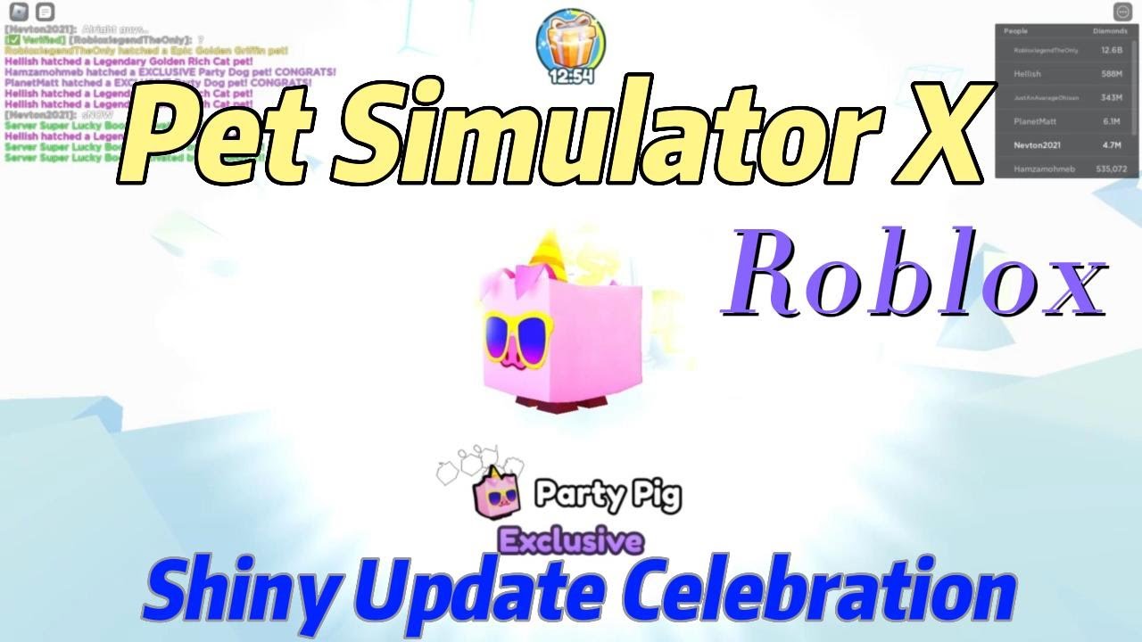 Exclusive PET Roblox Shiny Update Pet Simulator X - YouTube