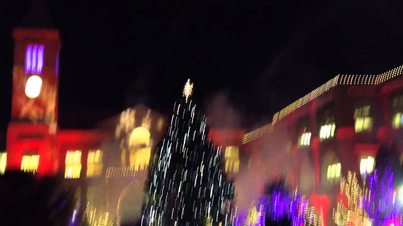 TCU Christmas lights and fireworks - YouTube