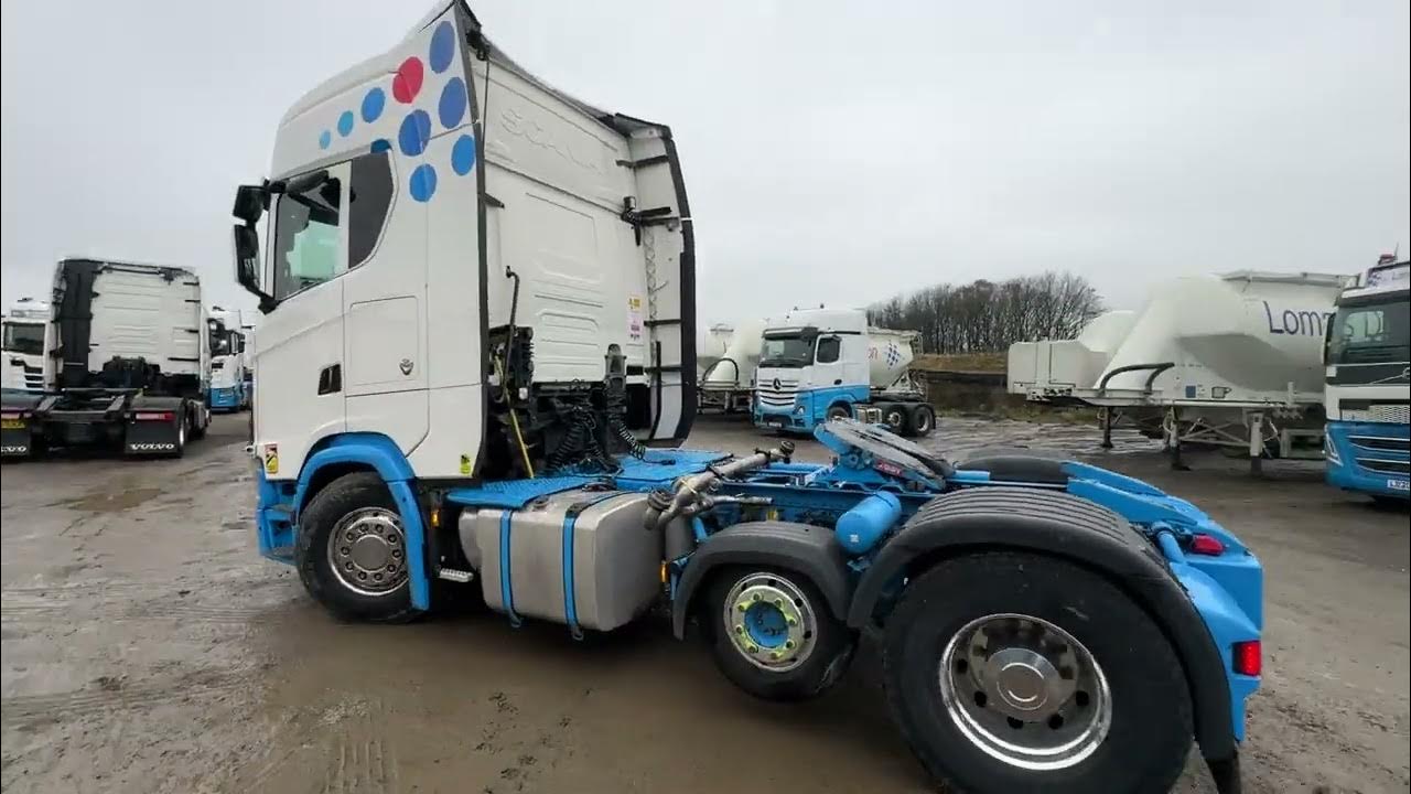 2020 Scania S580 V8 6x2 Mini Midlift Tractor Unit, Entered into Auction - YouTube