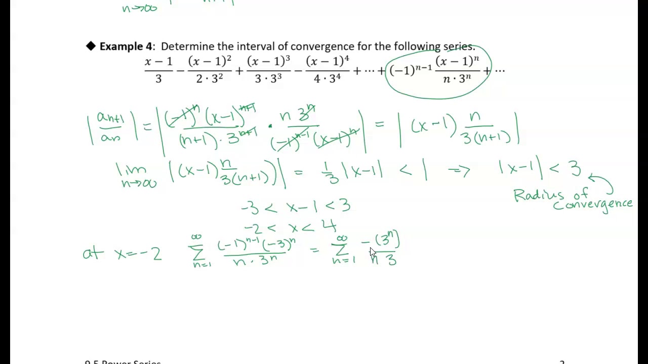 9.5 Power Series: Example 4 - YouTube