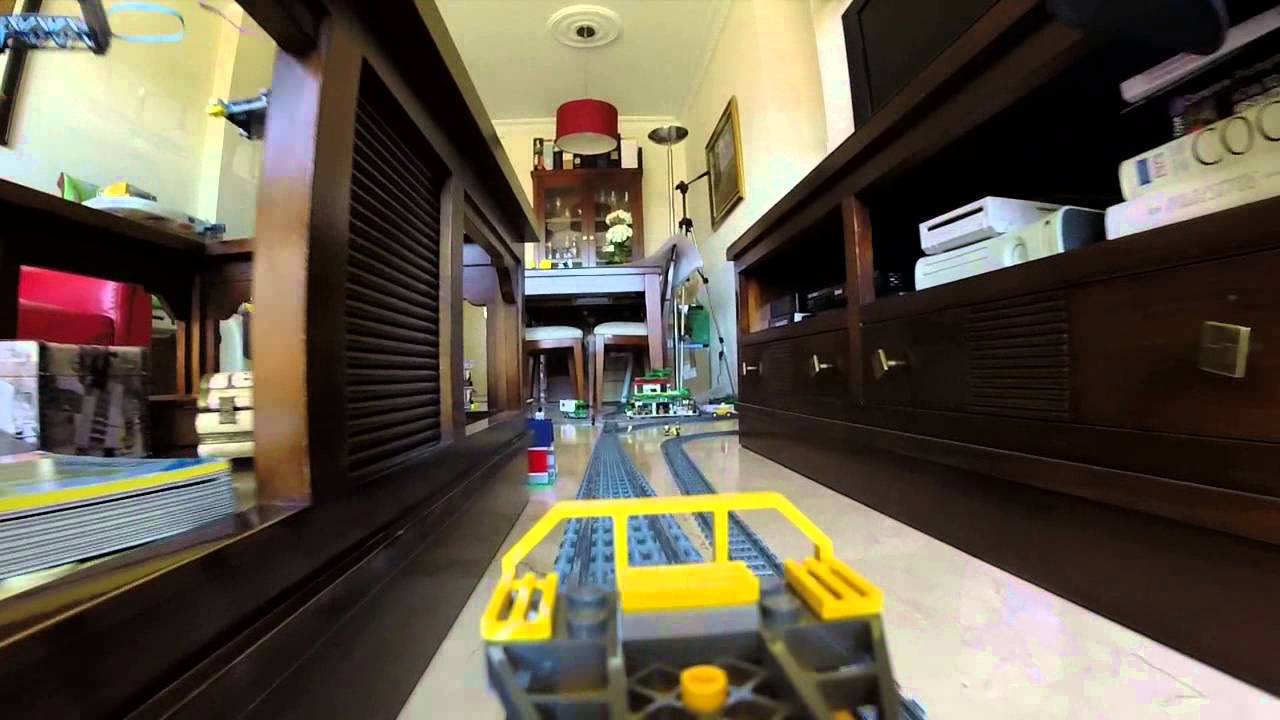 Playing with levels, Slopes and x-cross Track: LEGO Train - YouTube
