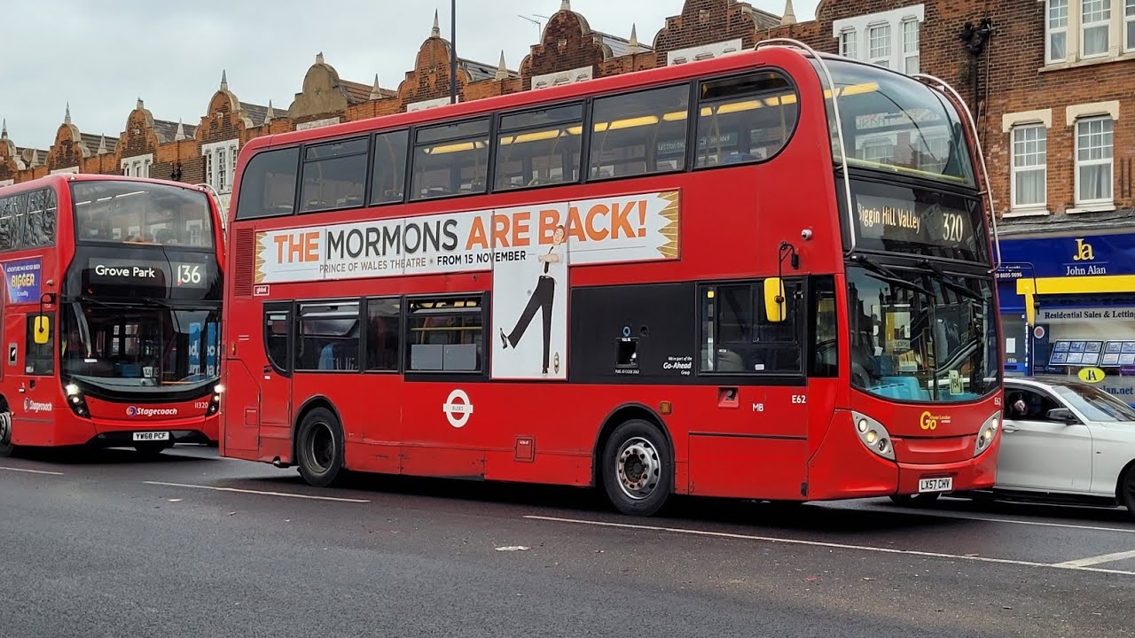 Go Ahead London E62 LX57CHV route 320 (Curtailed) - YouTube
