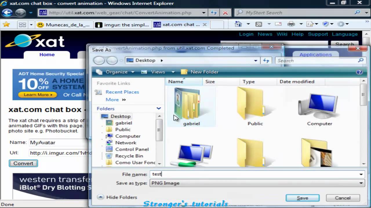 Como Crear Un Gif 2D Para Xat.com [HD] - YouTube