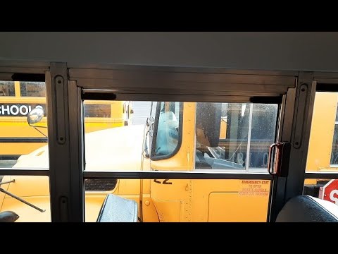 Emergency window and door demonstration on a 2015 Blue Bird Vision ...