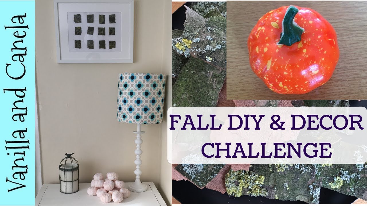 Fall DIY Decor Challenge - Easy Diys that anyone can do - Uk Home - YouTube