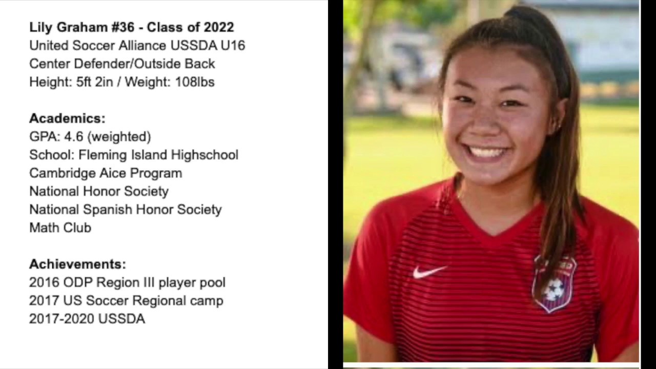 Lily Graham #36 Soccer Highlights - YouTube
