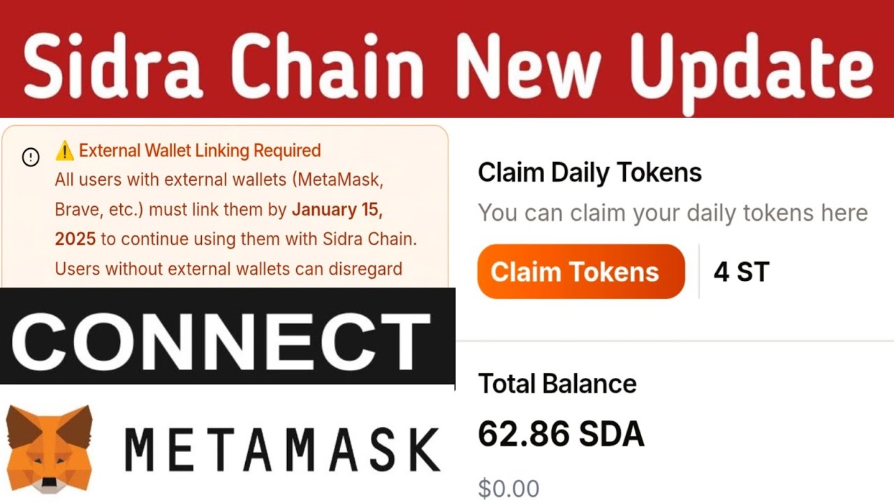 External Wallet Linking required in Sidra Chain |Sidra Chain wallet ...