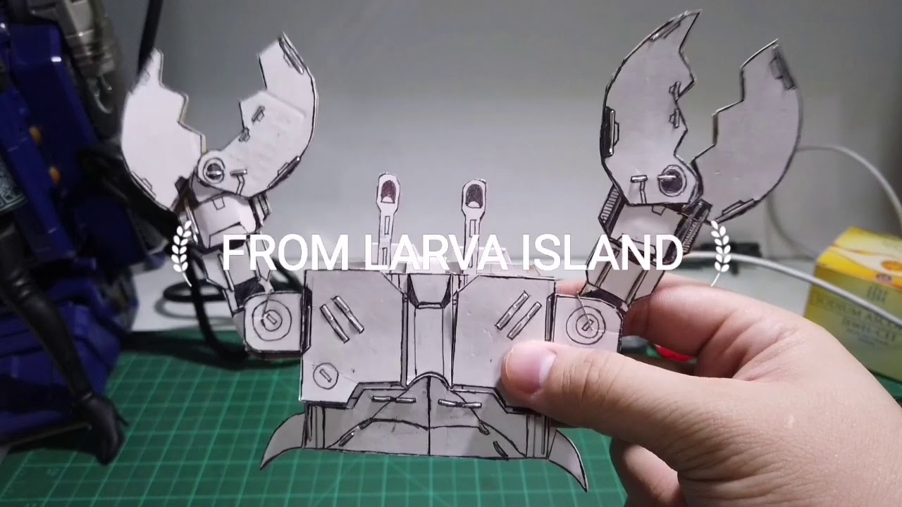 LARVA CRABFORMER Transforming Paper Craft - YouTube