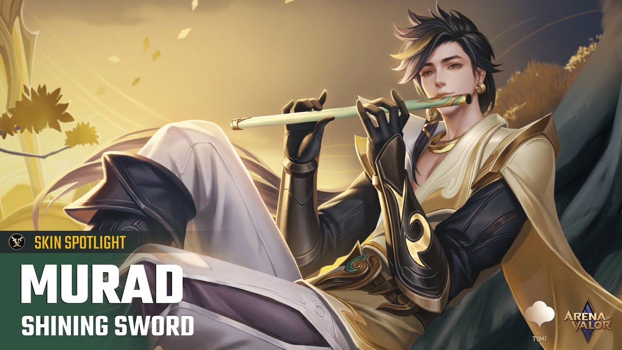 Skin Spotlight | Murad: Shining Sword | Arena of Valor - TiMi - YouTube