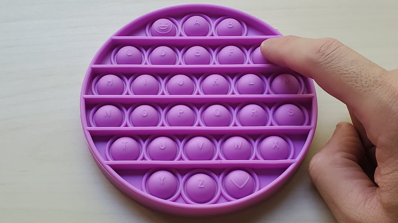 Purple Circle Pop It Fidget Toy - YouTube