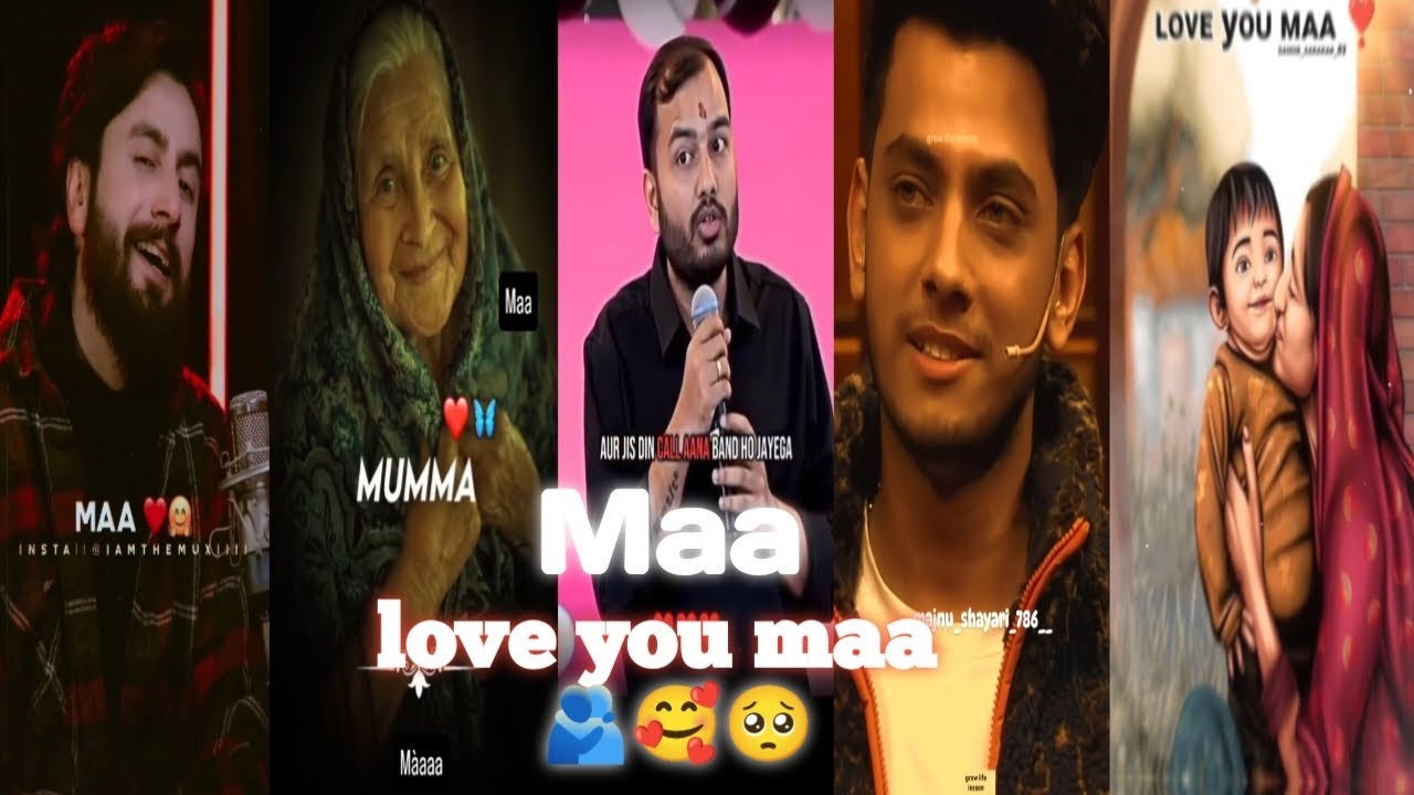 ♥️Love you maa 💞 maa ke liye shayari video 🥺 meri duniya he meri maa 🫂 ...