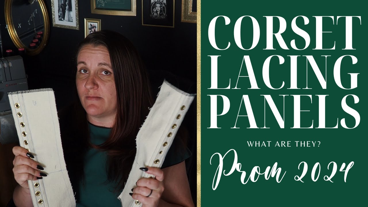 Making a Lacing Panel for Corset Mockups - YouTube