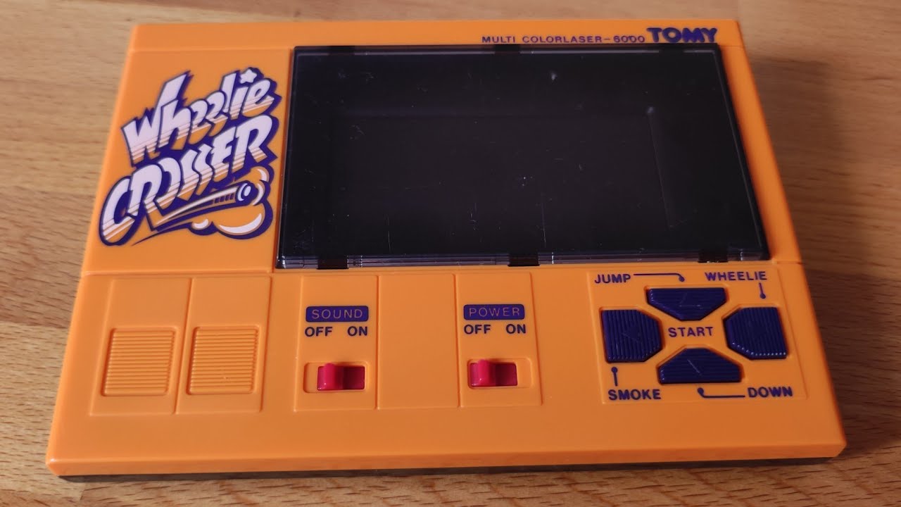 TOMY Wheelie Crosser 1983 Handheld retro lcd game - YouTube
