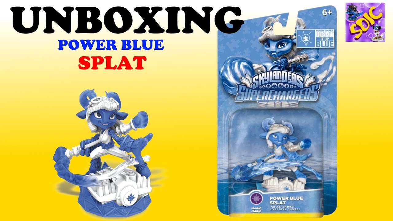 UNBOXING Skylanders SuperChargers POWER BLUE SPLAT - YouTube