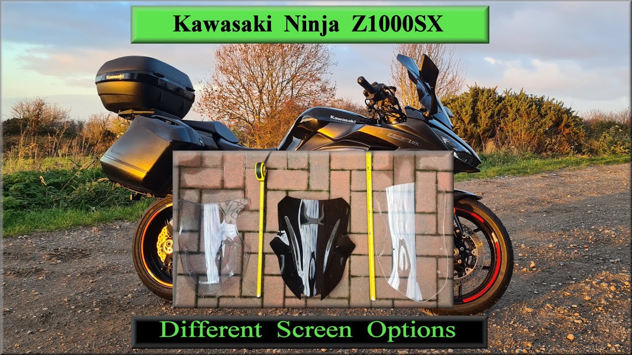 Kawasaki Ninja Z1000SX - Different Screen Height Options - YouTube