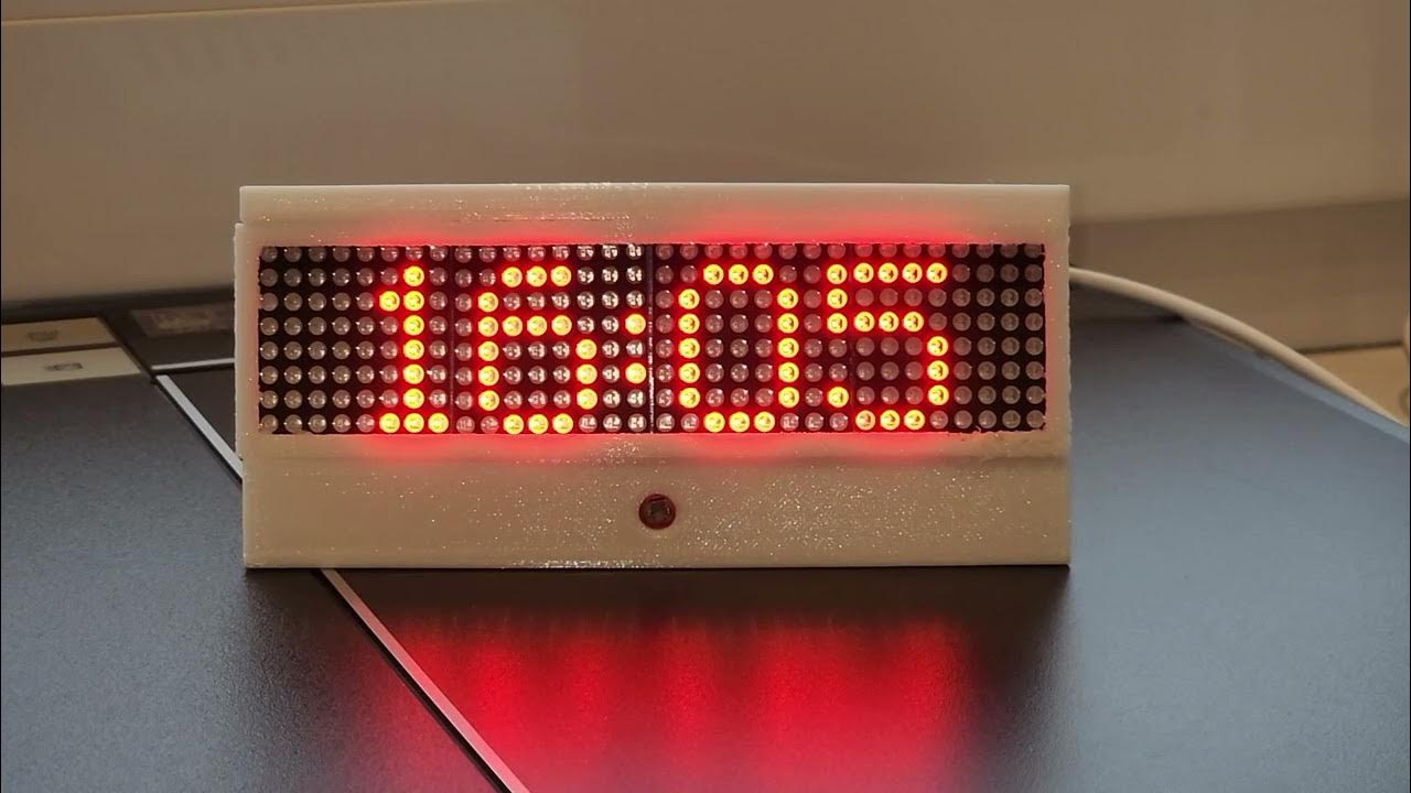 max7219 ESP32 Clock - YouTube