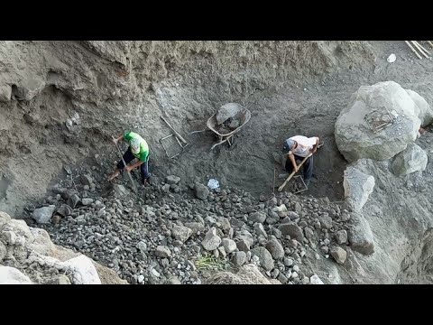 In The Process of Clearing Rocks, There Was a Big Landslide Yesterday ...