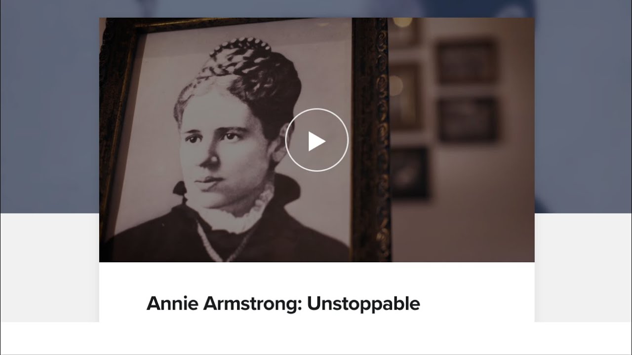 애니 암스트롱 Annie Armstrong Biography | 부활절 특별헌금 - YouTube