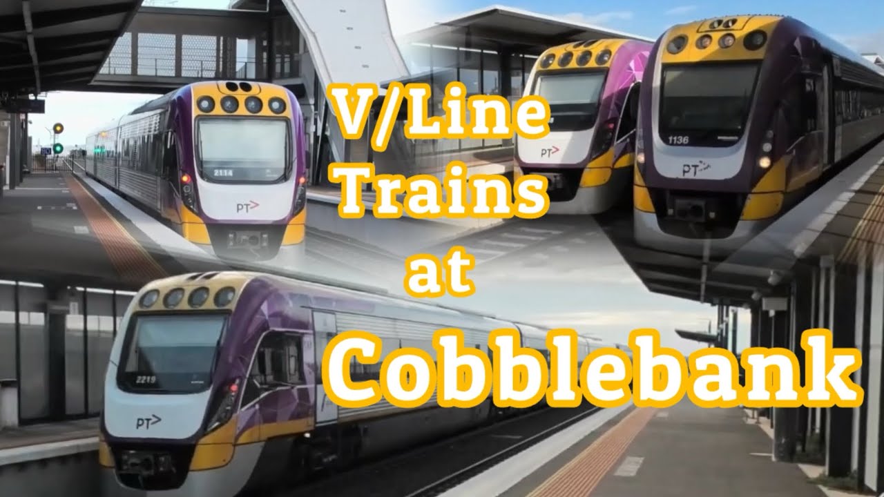 V/Line Trains at Cobblebank - YouTube