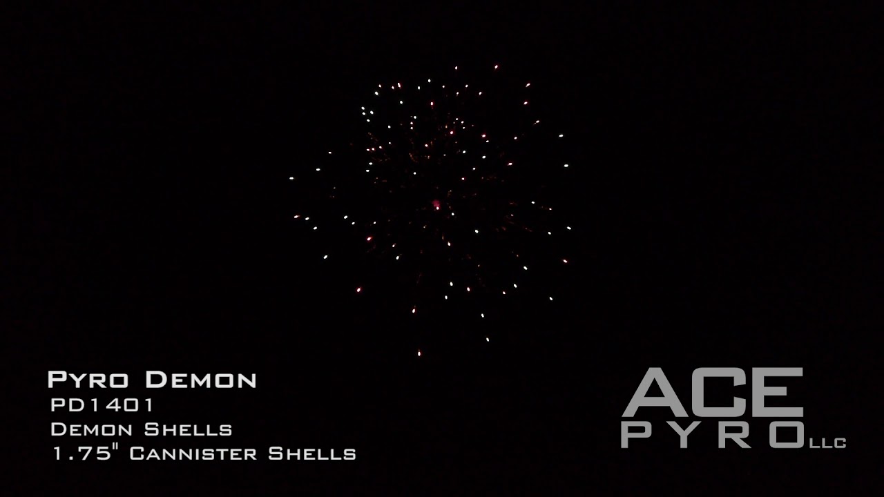 PD1401 Pyro Demon Demon Shells 1.75" Cannister Shells - YouTube