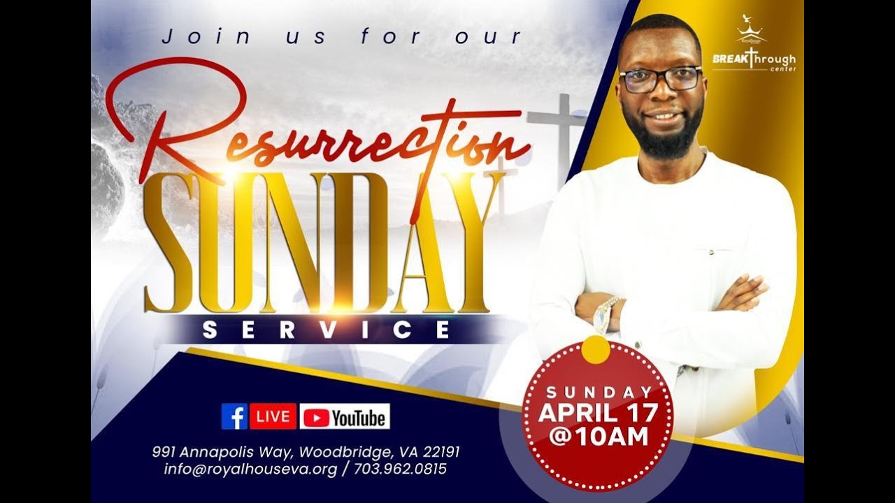 Resurrection Sunday Service with Rev. Geoffrey Tutu || 04.17.22 - YouTube