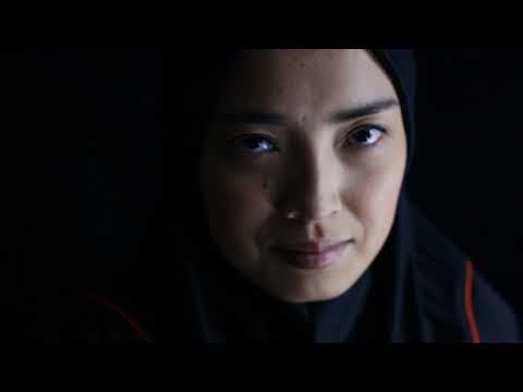 Raqtive Sports Hijab Black X Streaks