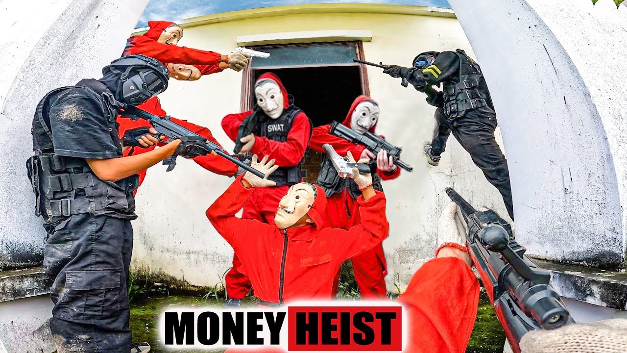 PARKOUR VS MONEY HEIST: Police raid bad guys' base and thrilling escape ...