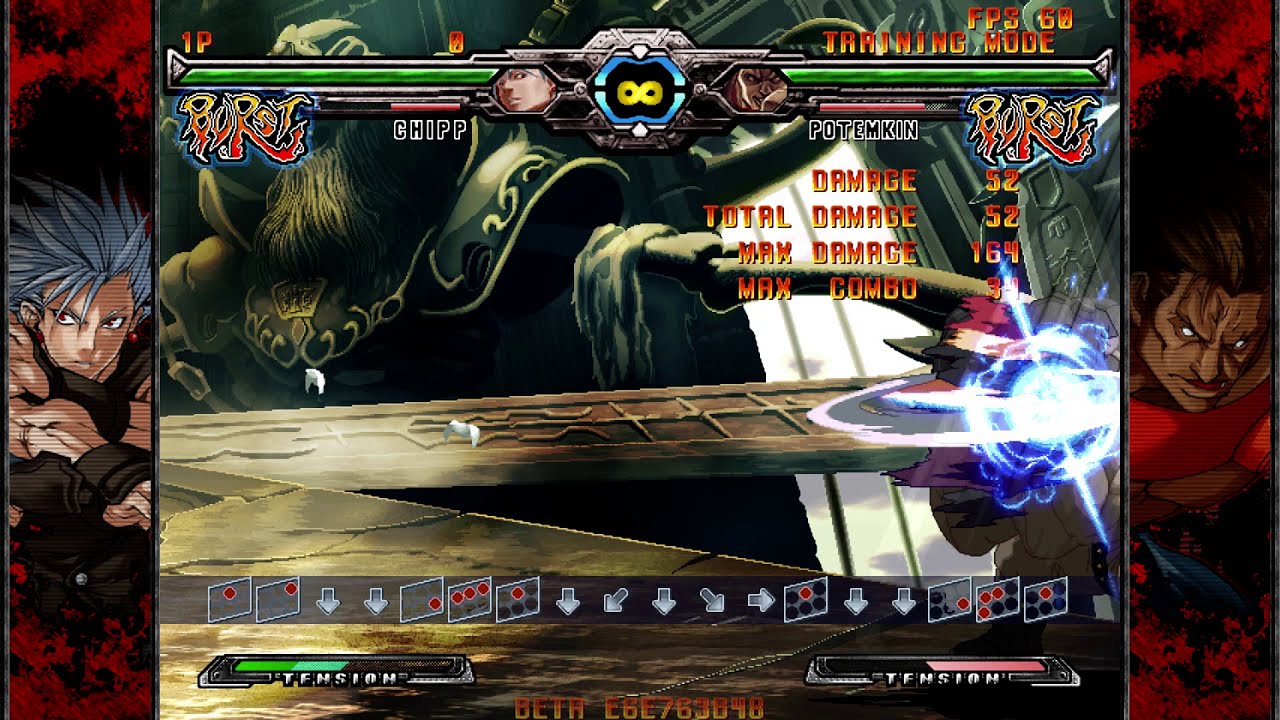 GGXX ACPR - Chipp teleport FRC practice - YouTube