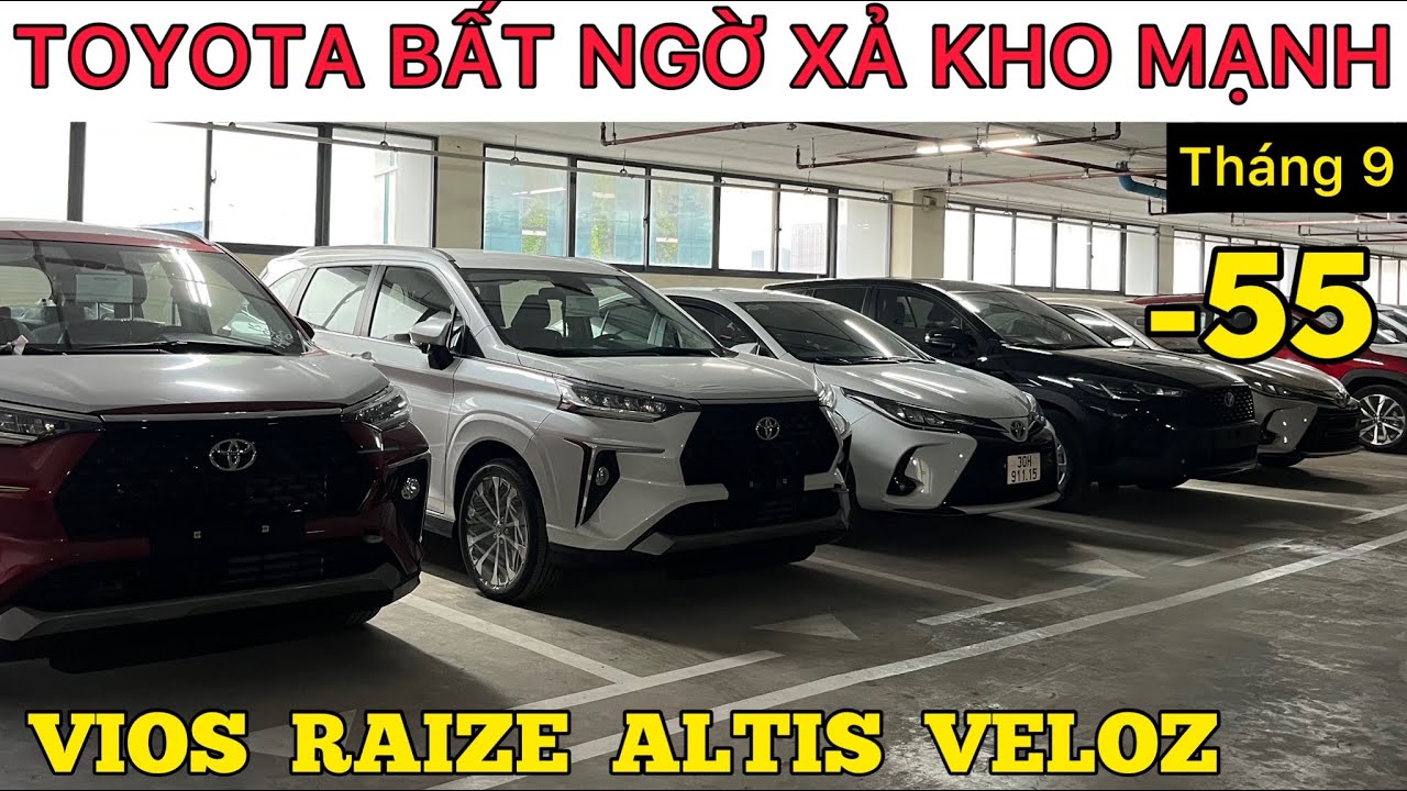 Bất ngờ khuyến mại Giá xe Toyota Veloz, Vios, Altis, Raize tháng 9 | Xả ...