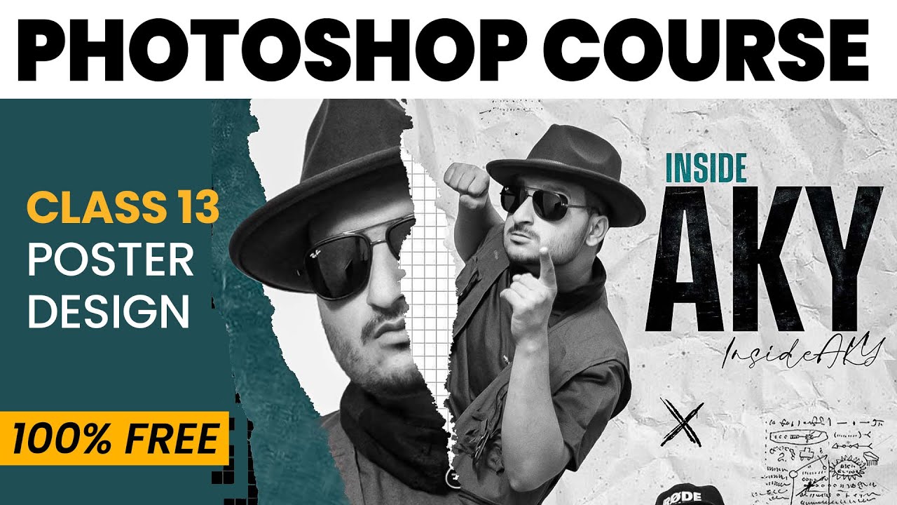 Free Photoshop Course | Class 13 – Final Poster Design in Photoshop ...