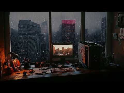 Cozy Home Office Ambience 🌧 Relaxing Rain Sounds for Deep Focus & Stress Relief