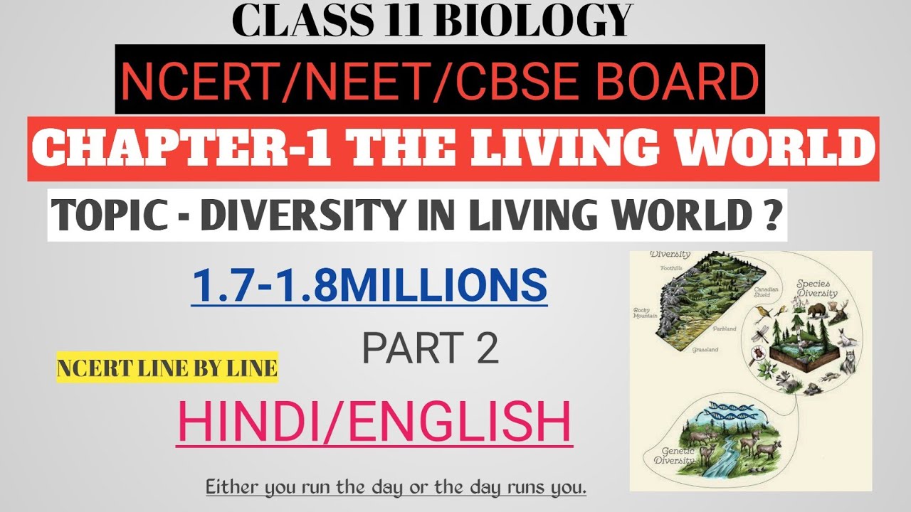 class -11 biology/the living world/diversity in living world/ ncert ...