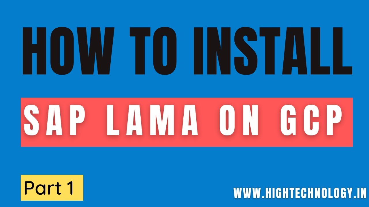 How to Install SAP LAMA | How to Install SAP LAMA on Google Cloud | SAP ...