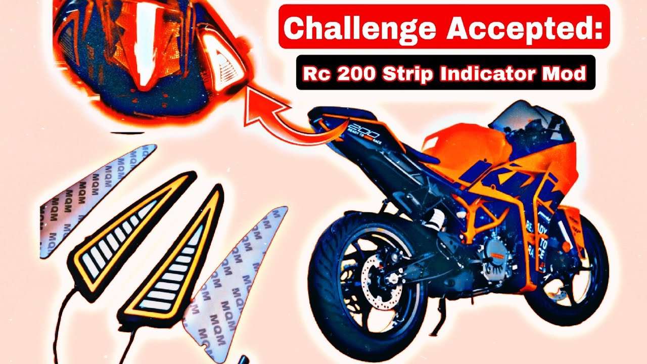 Strip Indicator | modification for all motorcycle | Installation ...