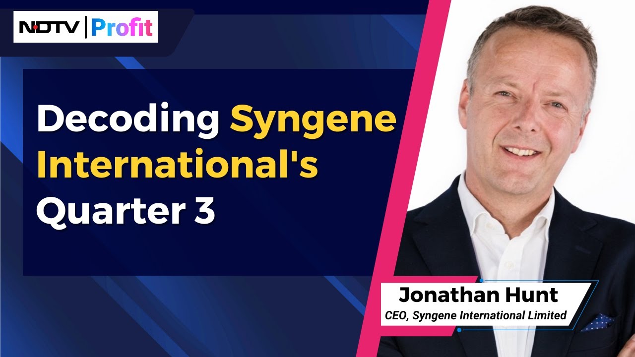 Earnings Edge | Syngene's Jonathan Hunt On Q3 Performance | NDTV Profit - YouTube