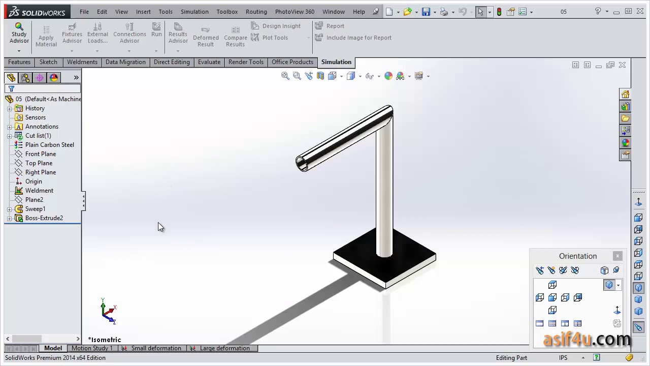 Solidworks Simulation Essential 07 Enabling solidworks simulation - YouTube