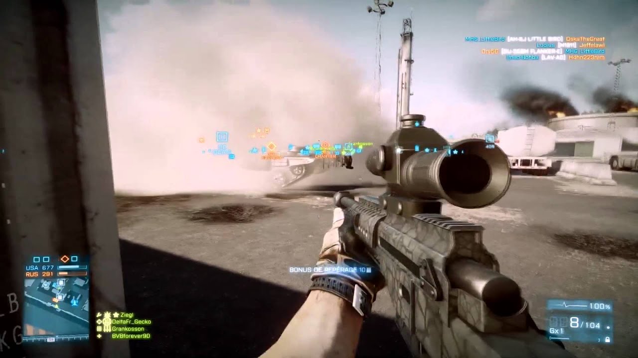 Battlefield 3 - Test M417+JNG-90 - YouTube