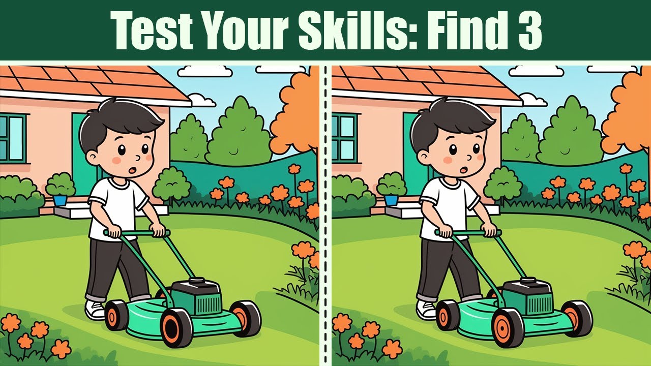 Spot The Difference : Test Your Skills - Find 3 | Find The Difference ...