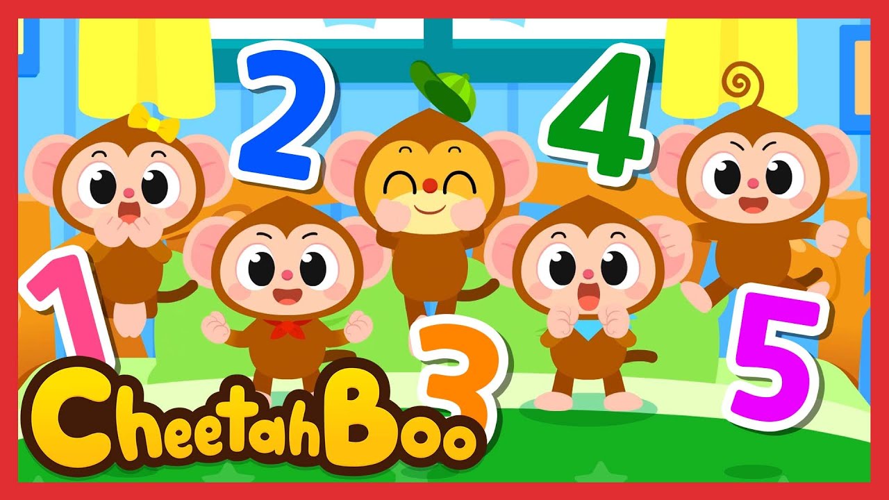🎶Let's count with the monkeys! | Counting songs for kids | Animals ...