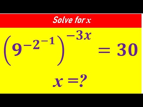 Can you solve? | Nice Nested Exponential Equation| Math Olympiad - YouTube