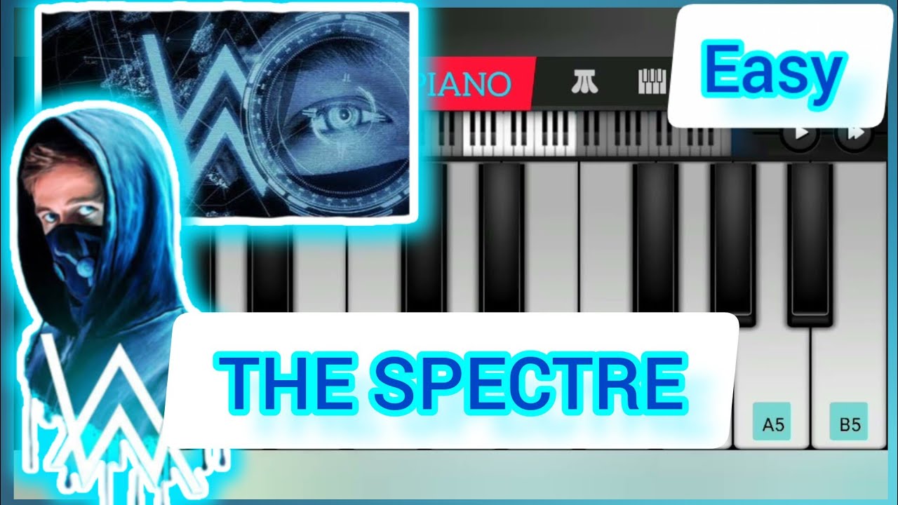 Spectre - Alan Walker l Easy Piano Tutorial @Alanwalkermusic - YouTube
