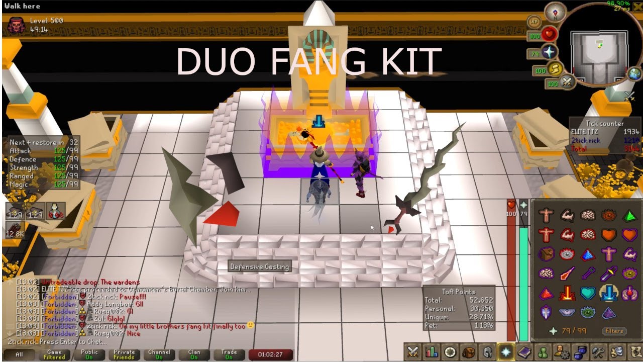 TOA Duo Fang Kit || 2tick rick || OSRS - YouTube