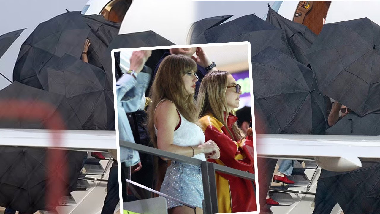 Taylor Swift hides under umbrellas as she secret escape from New ...
