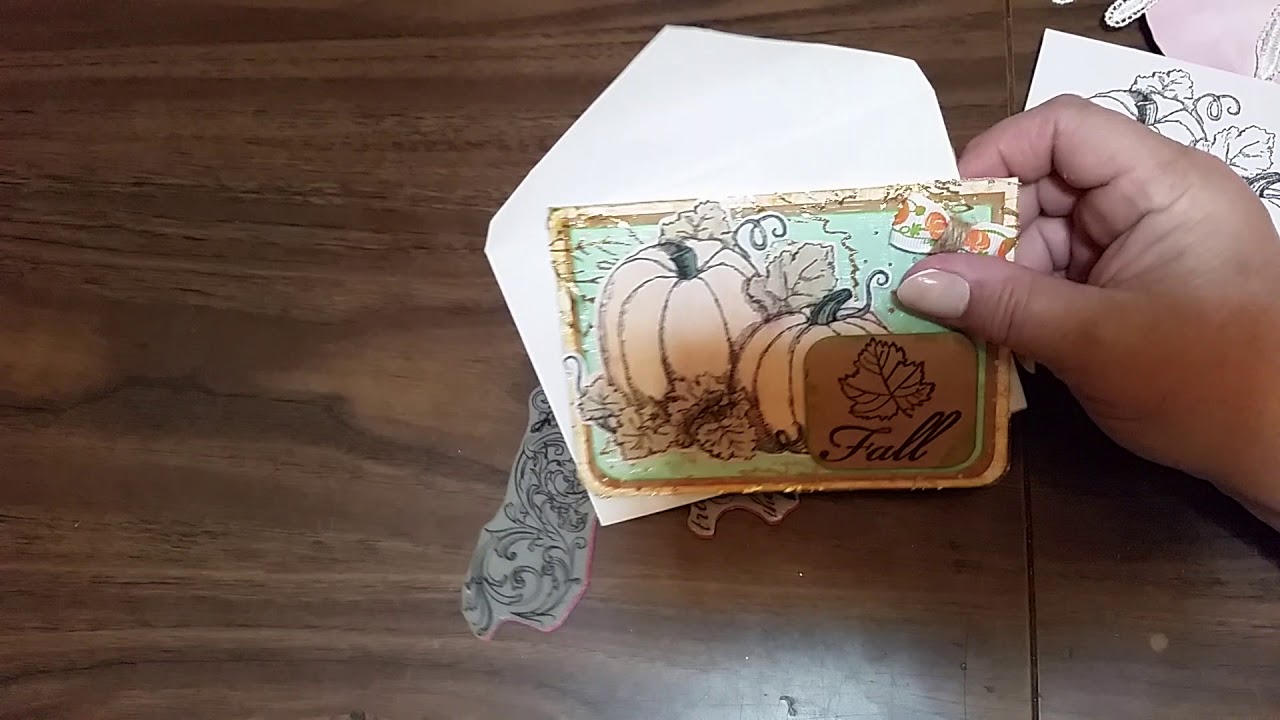 Call me crafty Al challenge #3 use old stamps - YouTube