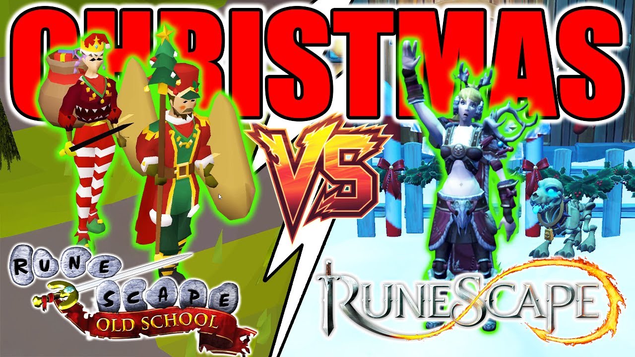 Christmas In Old School RuneScape VS Christmas In New RuneScape - YouTube
