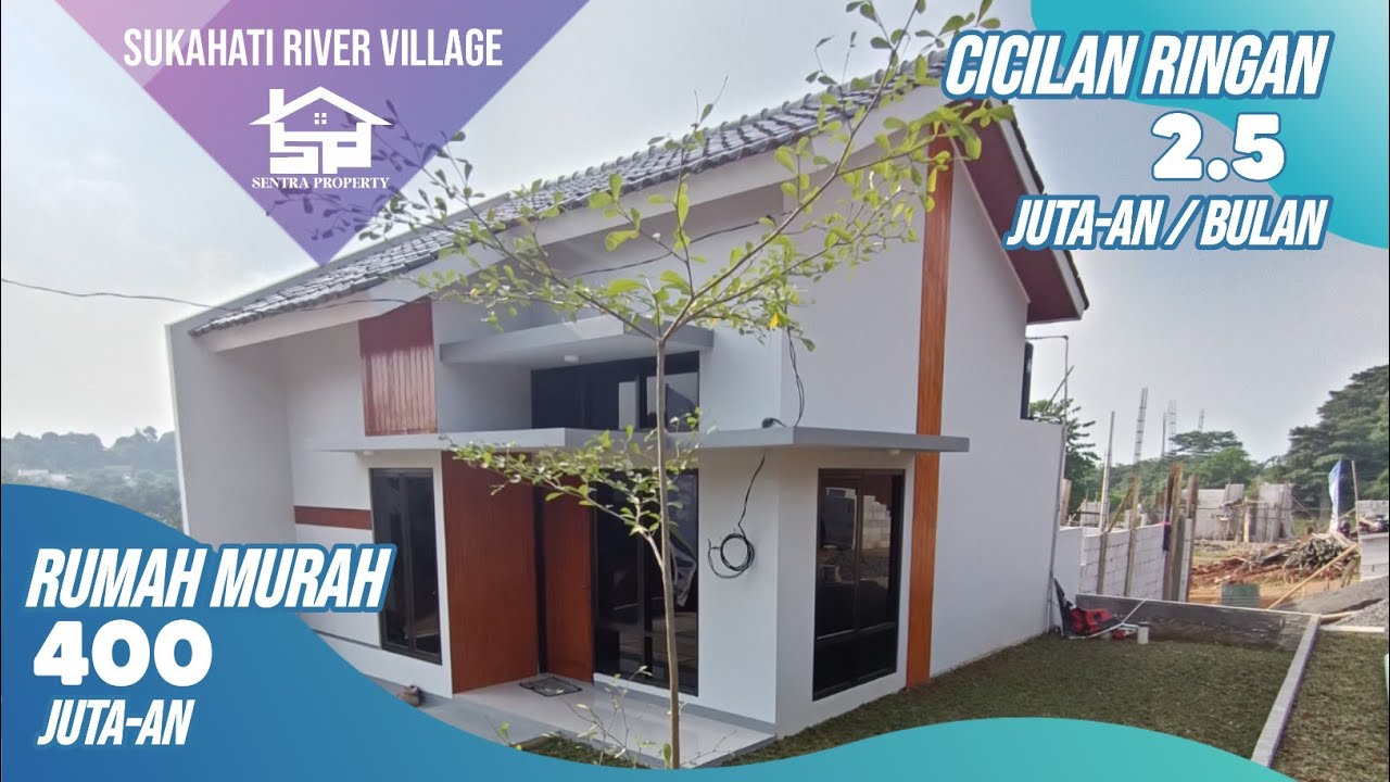 SUKAHATI RIVER VILLAGE Rumah 400 Jutaan di Cibinong terbaik - Cicilan cuma 2.5 Jutaan per Bulan ...